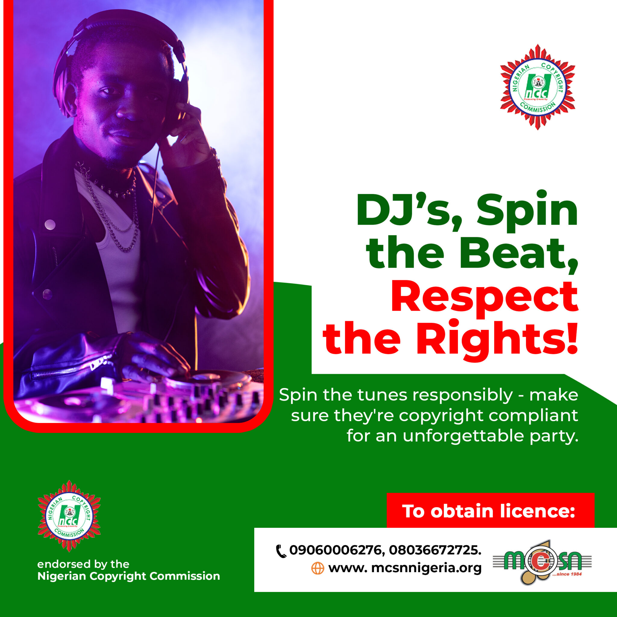 Get DJ Licence from MCSN - MCSN